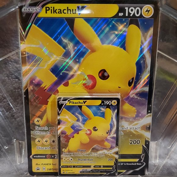 Toys | Pokemon Tcg Shining Fates Pikachu V Promo And Single Card Swsh61 ...